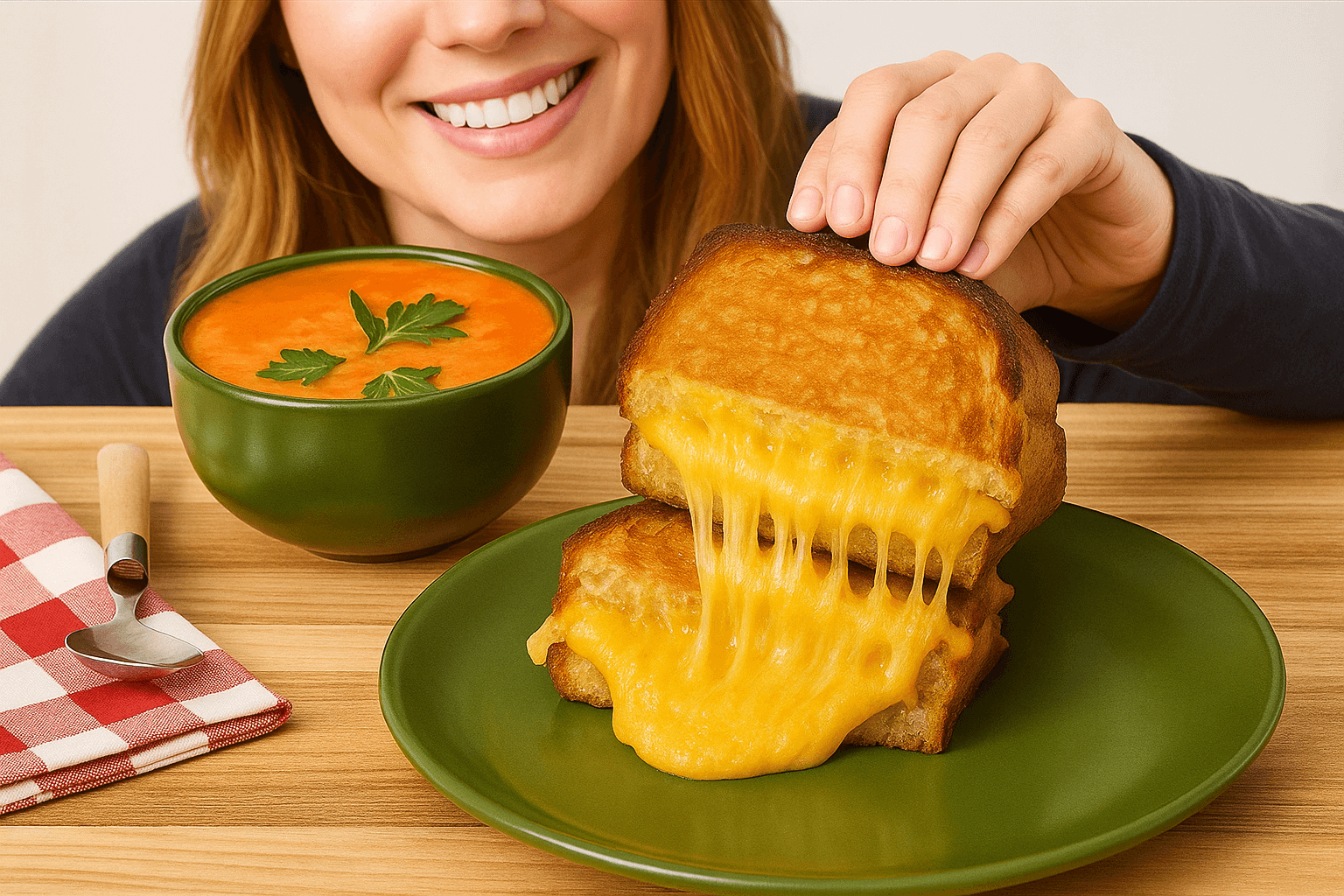 Grilled Cheese & Tomato Soup - Recipesious