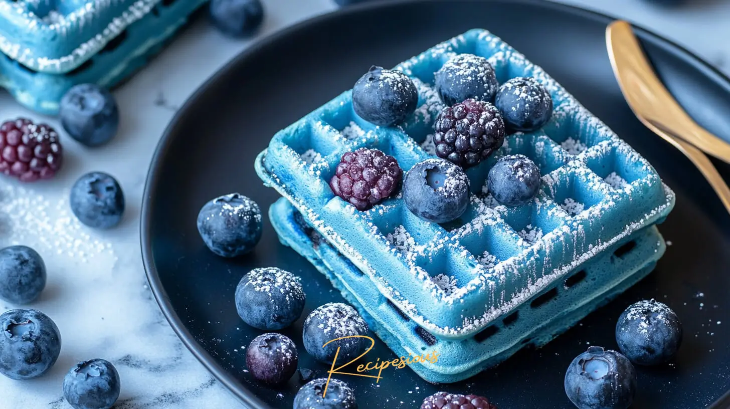 Blue Waffles Recipe - Recipesious